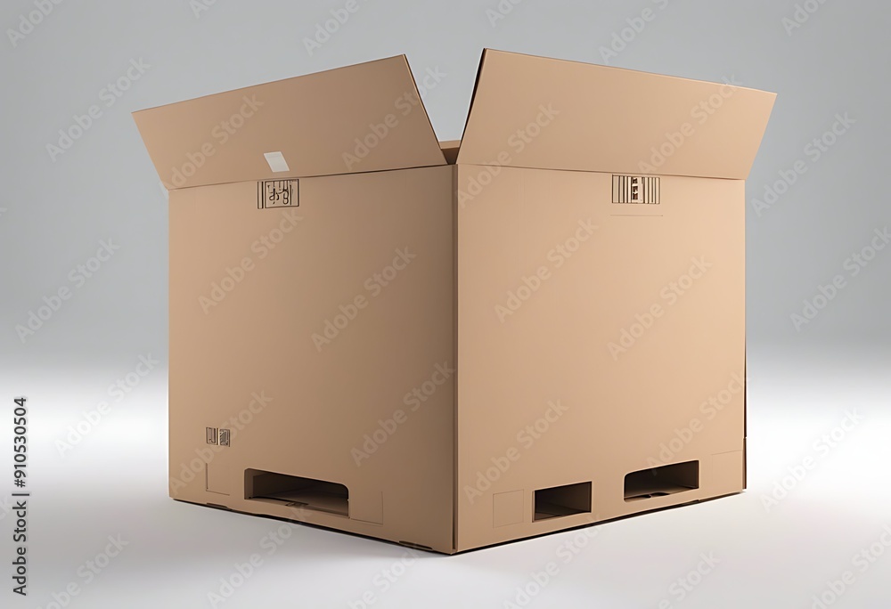 image conceptual box 3d cardboard background white re pile lot falling ...