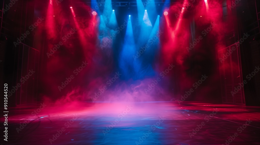 Modern dance stage light background with spotlight for modern dance ...