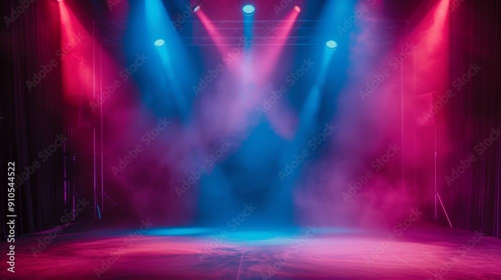 Modern dance stage light background with spotlight for modern dance ...