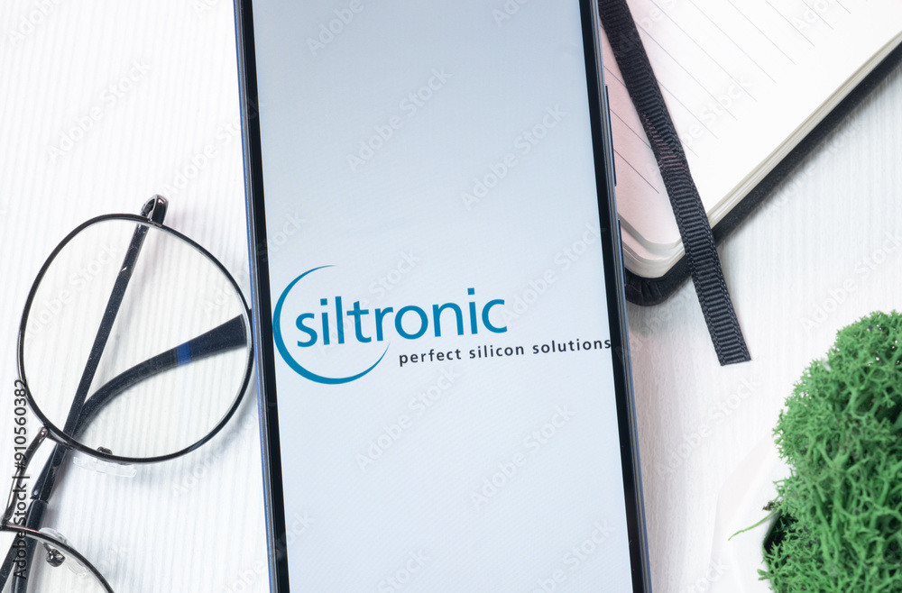 New York, USA - 1 August 2024: Siltronic Logo on Phone Screen, Company ...