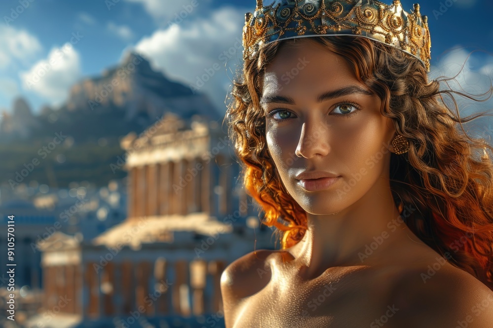 Goddess of wisdom: Athene, known as Pallas, worshipped in ancient Greek ...