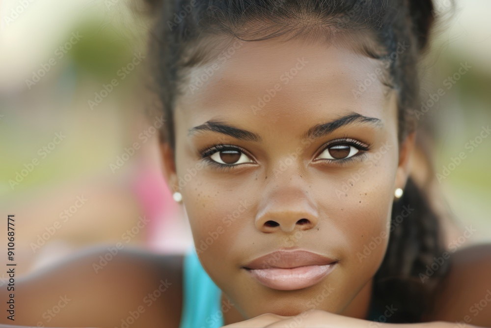 Ready to Race: Diverse Group of Competitive Women at the Starting Line ...