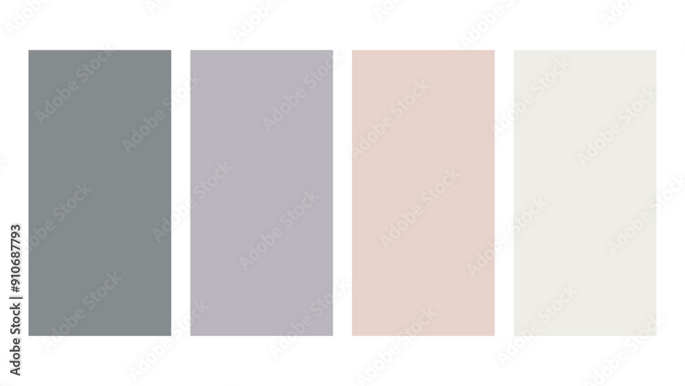 Gray color palette. Set of bright color palette combination in rgb hex ...