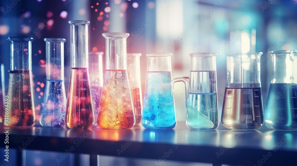 Science tubes for research and medical treatment in a laboratory or ...