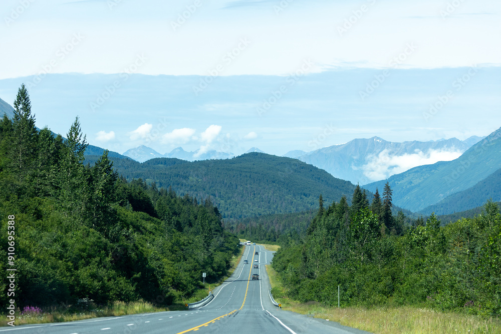 Roadtripping Through Alaska, Southern Alaska Scenic Landscape, Driving ...