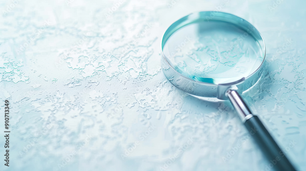 Magnifying glass research analysis investigation discovery explore ...