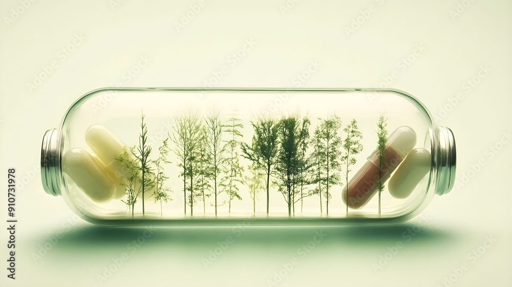 An illustration of a rounded pill, highlighting its details and texture ...