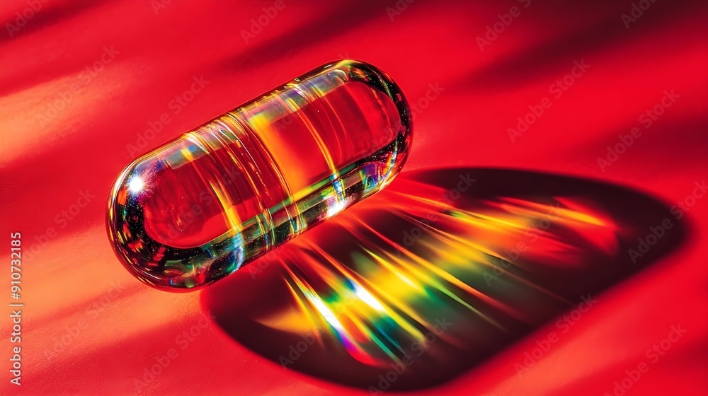 An illustration of a rounded pill, highlighting its details and texture ...