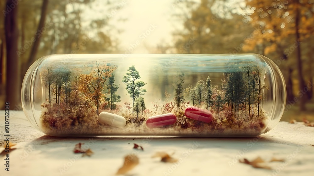 An illustration of a rounded pill, highlighting its details and texture ...