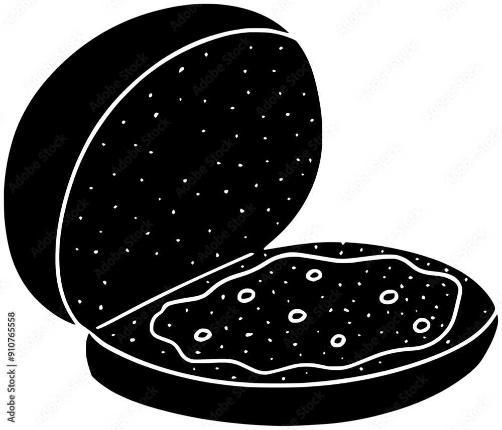 bread illustration food silhouette sandwich logo hoagie icon tasty ...