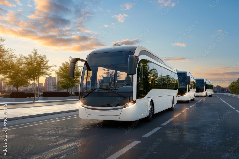 Bus operating in accordance with training procedures, ensuring ...