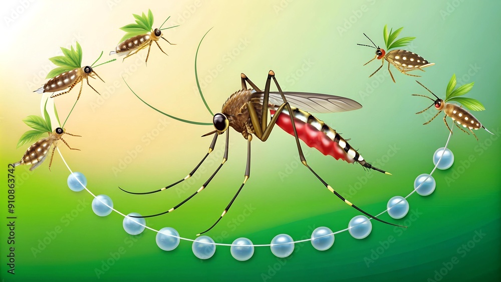 Aedes Aegypti Mosquito and Dengue Virus Transmission: A Visual ...