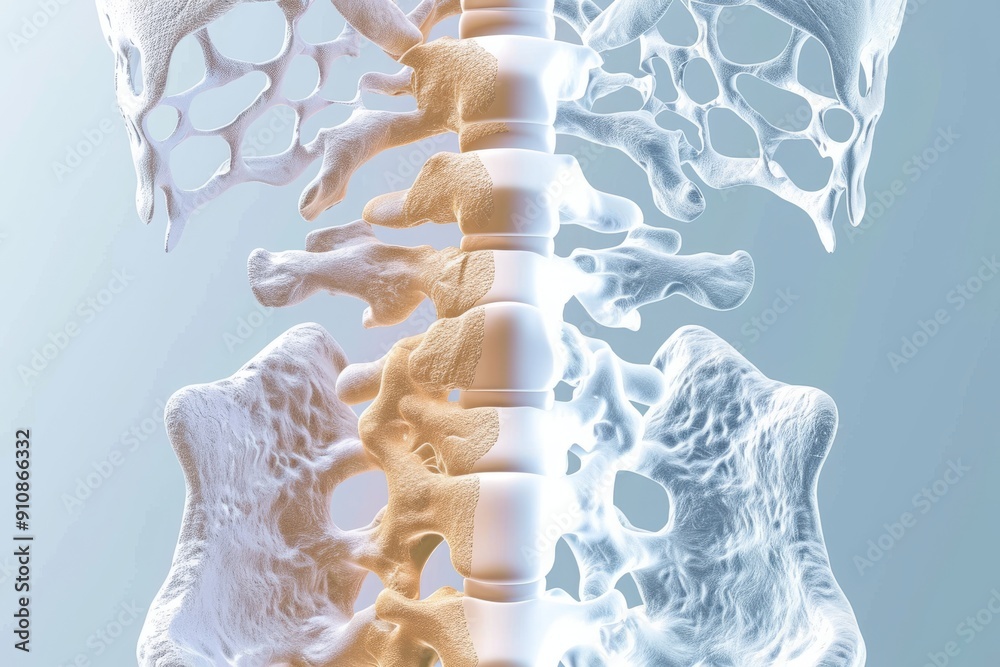 This photo captures the detailed view of the posterior side of a human ...