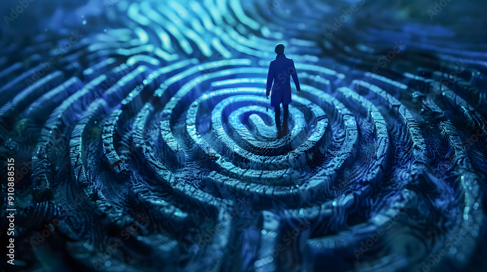 Psychology, psychiatry and mental health. Vector philosophic line ...