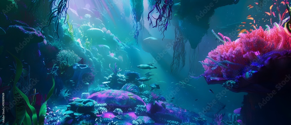 Vast alien like underwater city constructed from recycled and ...