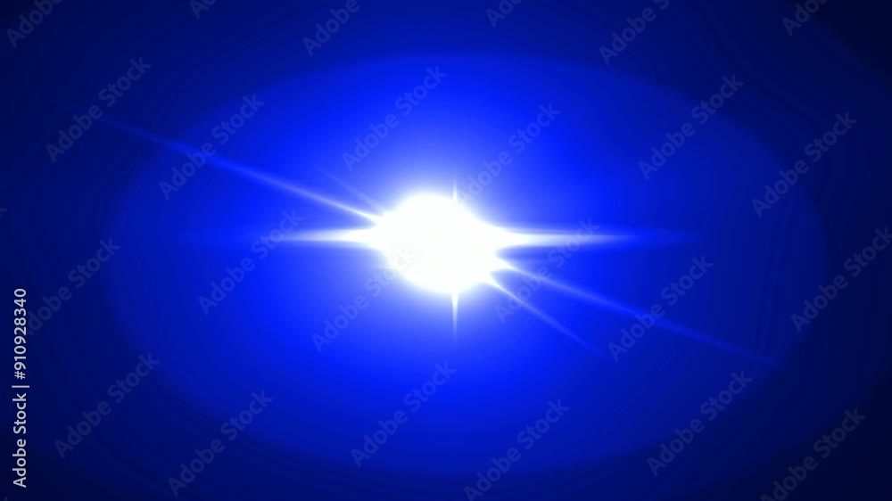 Abstract white optical shine light lens flares flickering animation ...