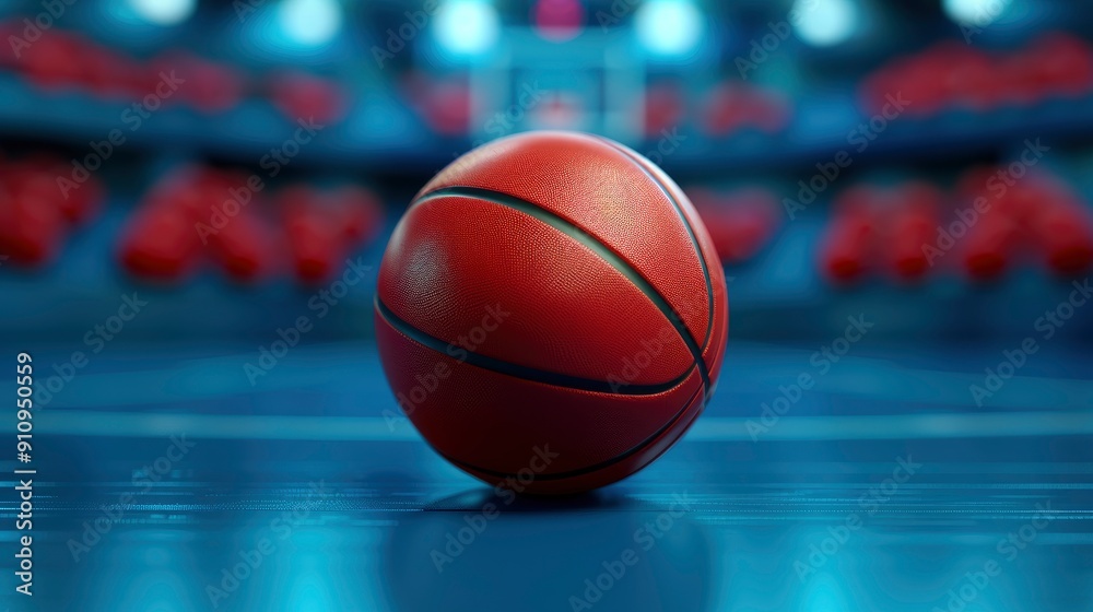 A Basketball Scoring During An Intense Match In An Electrifying Arena ...