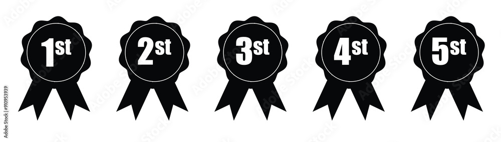 1st 2nd 3rd 4th 5th medal first place second third fourth and fifth ...