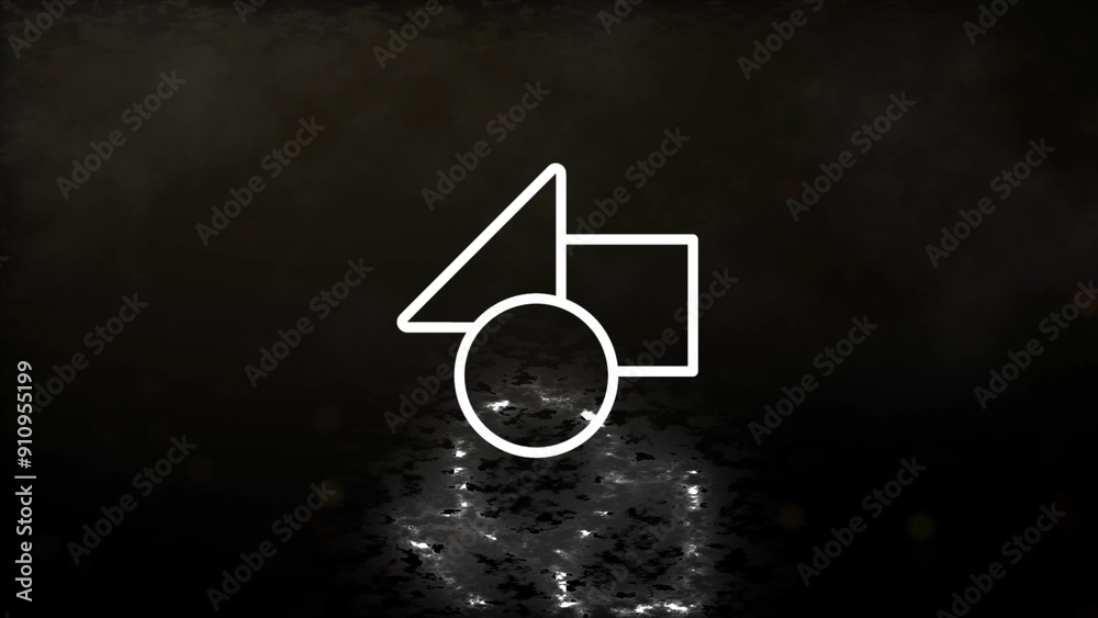 Lightning reflection on Water Logo Reveal Stock Template | Adobe Stock