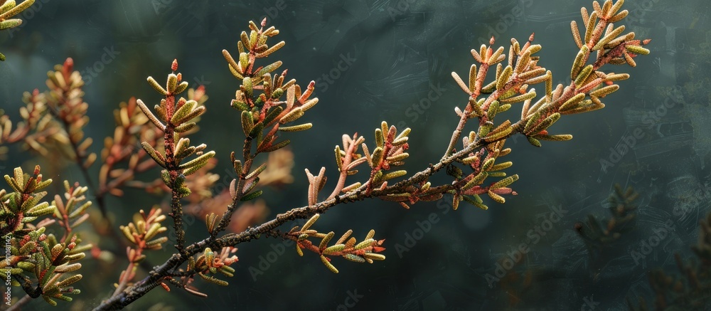 Detailed closeup image of sprouts from the Taxodium distichum known as ...