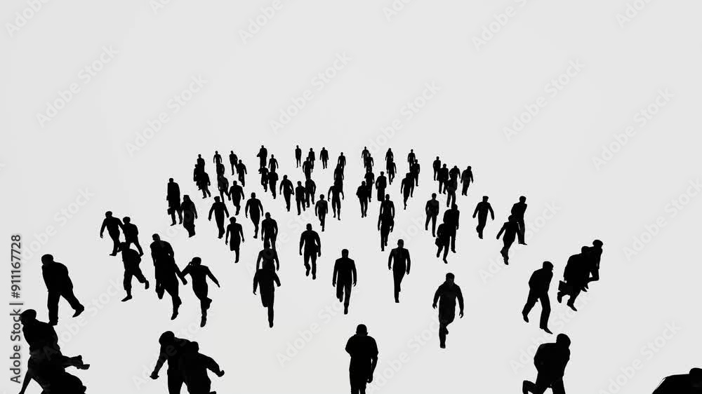 crowd crowd crowd people standing crowd group render green screen ...