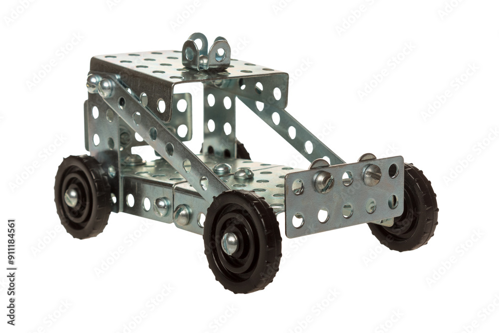 Metal Model Car Construction Set: A buildable metal model car with ...