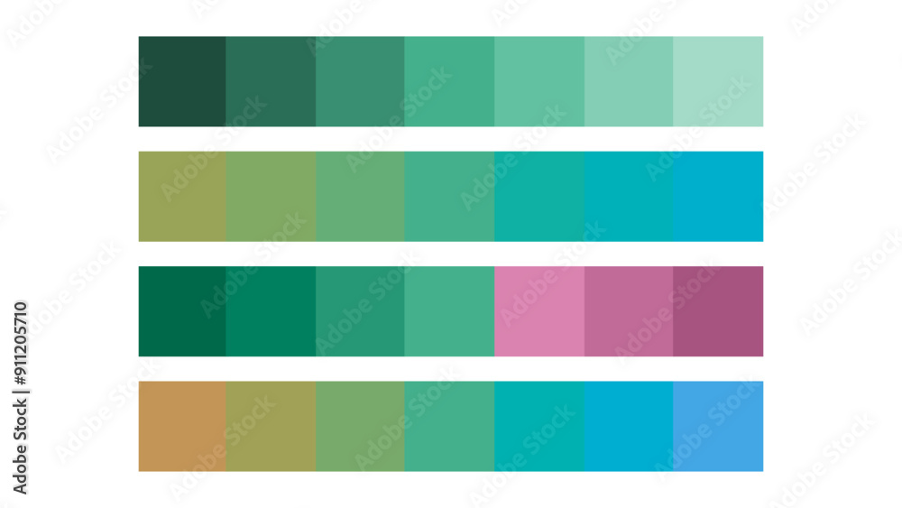Spearmint color palette. Mono, analogous, complementary, triad color ...