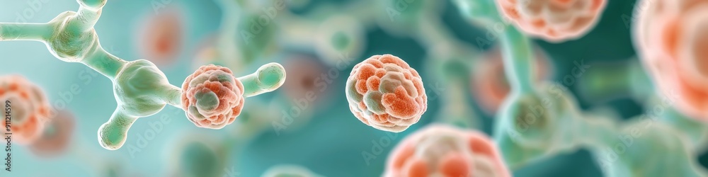 Aspergillus mold infecting human tissue, pathogens infections molds ...