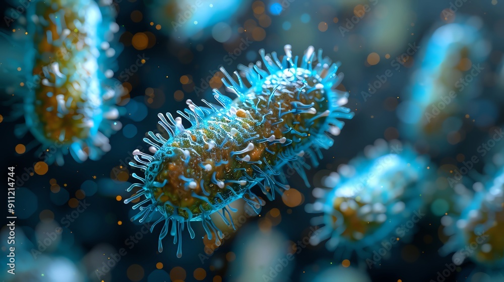 Bacterial sporulation process, microbiology infections replication ...