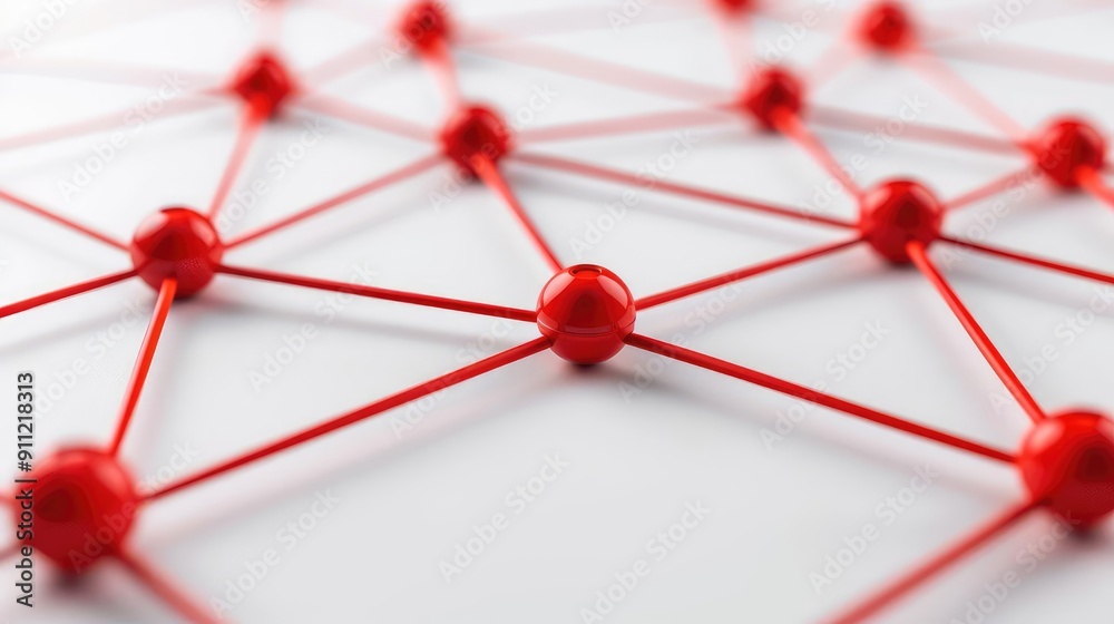 LAN network map showing nodes and connections, clear visual ...