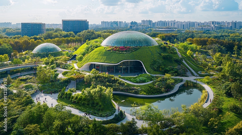 06081453 10 Under the protective embrace of a transparent dome, the bio ...