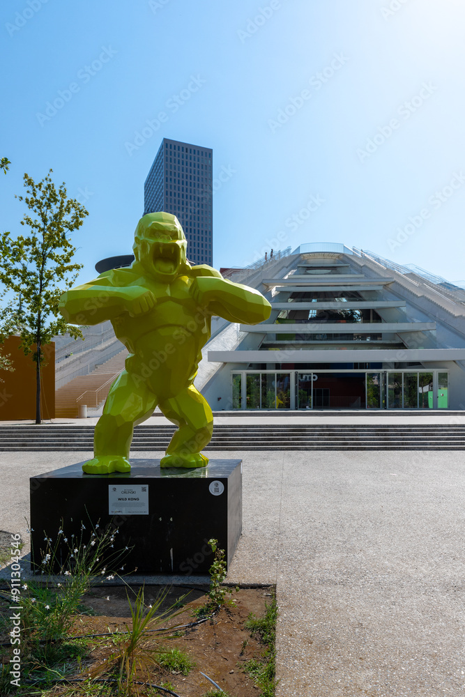 Tirana, Albania 07-16-2024 The Pyramid of Tirana, locally called the ...
