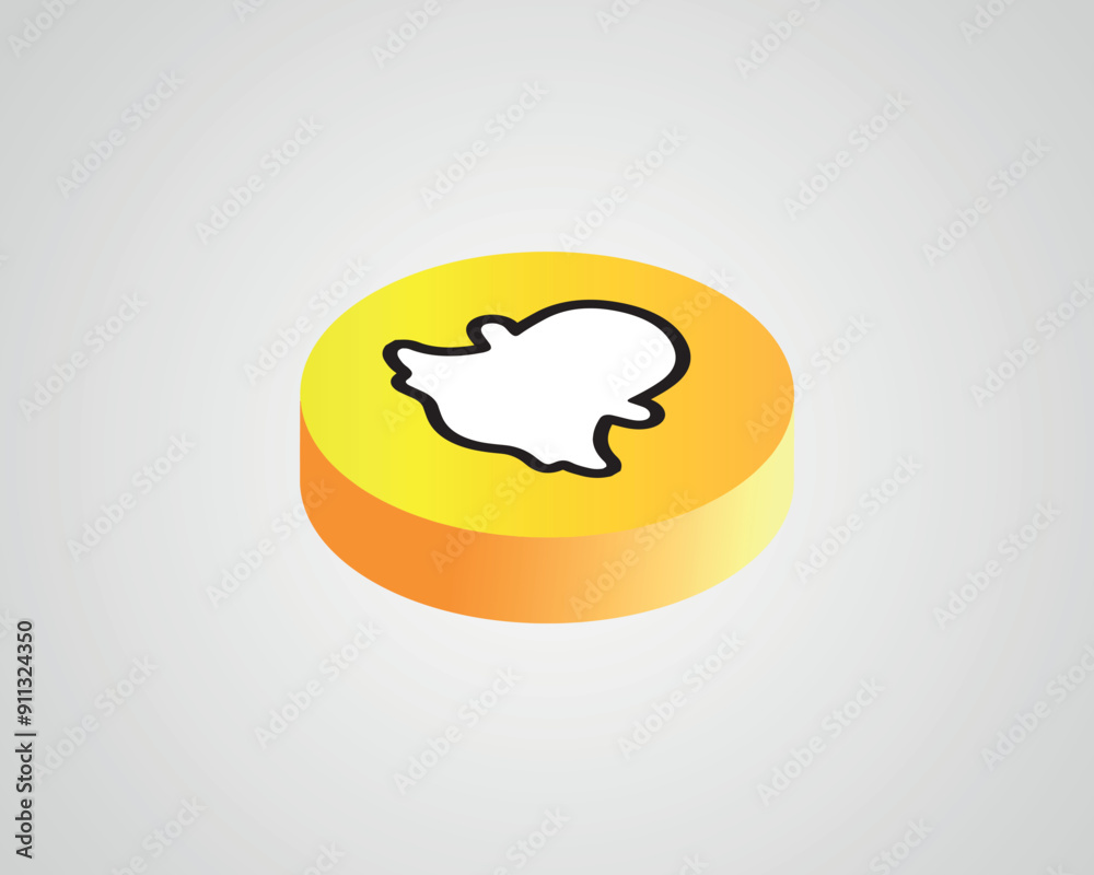 Ankara - Turkey August 07, 2024: SnapChat new logo and icon printed on ...