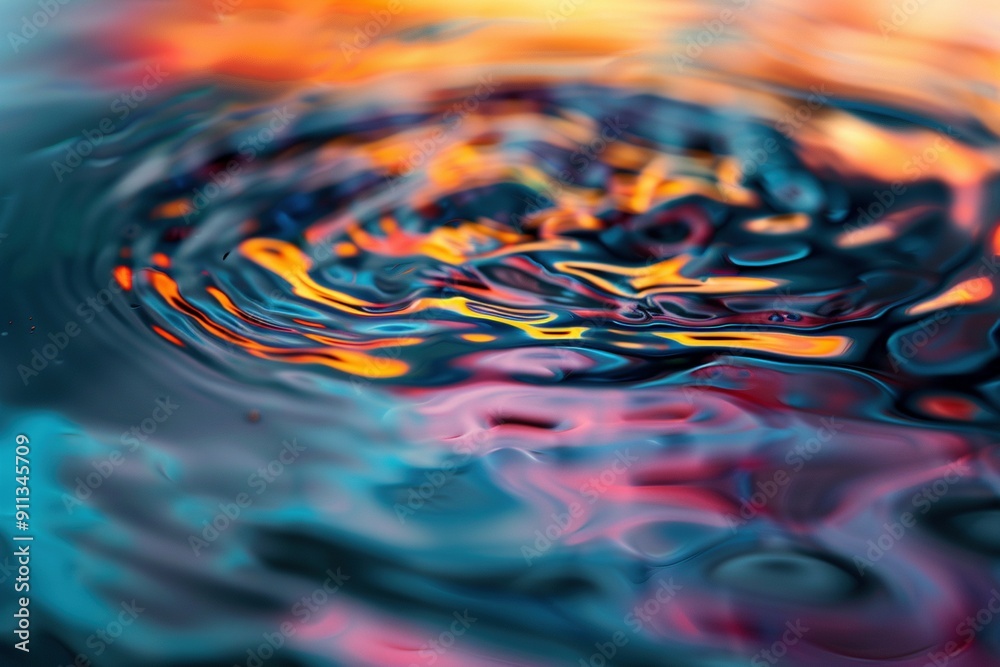 Colorful Oil Spill: A photo of an oil spill on water with vibrant ...