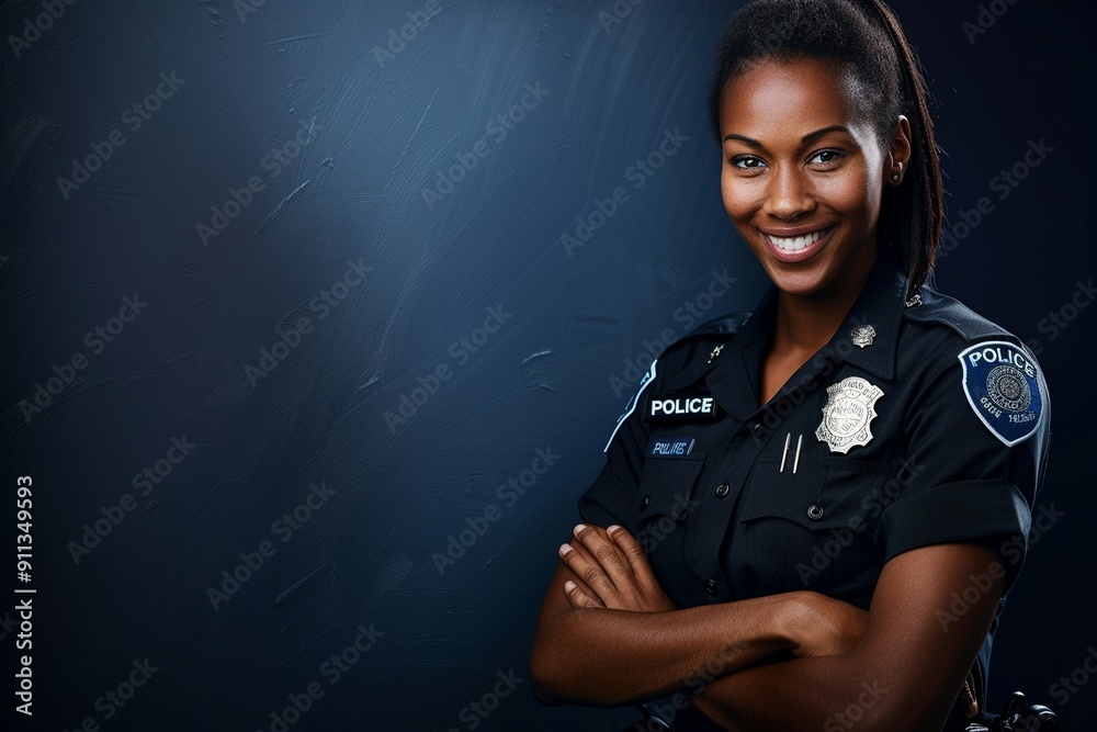 Police Officer Interaction: A high-resolution image of a police officer ...