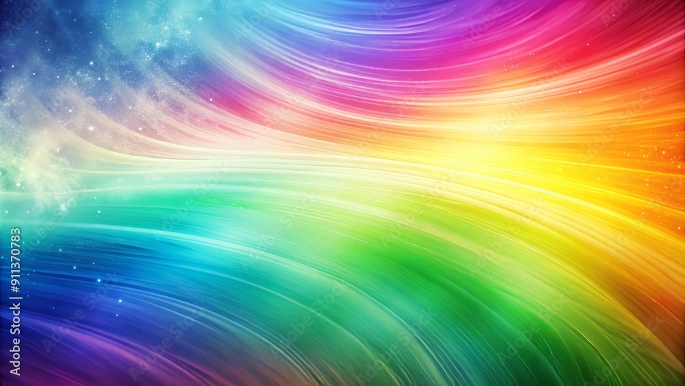 Vibrant abstract rainbow overlay with soft, blended hues and gentle ...