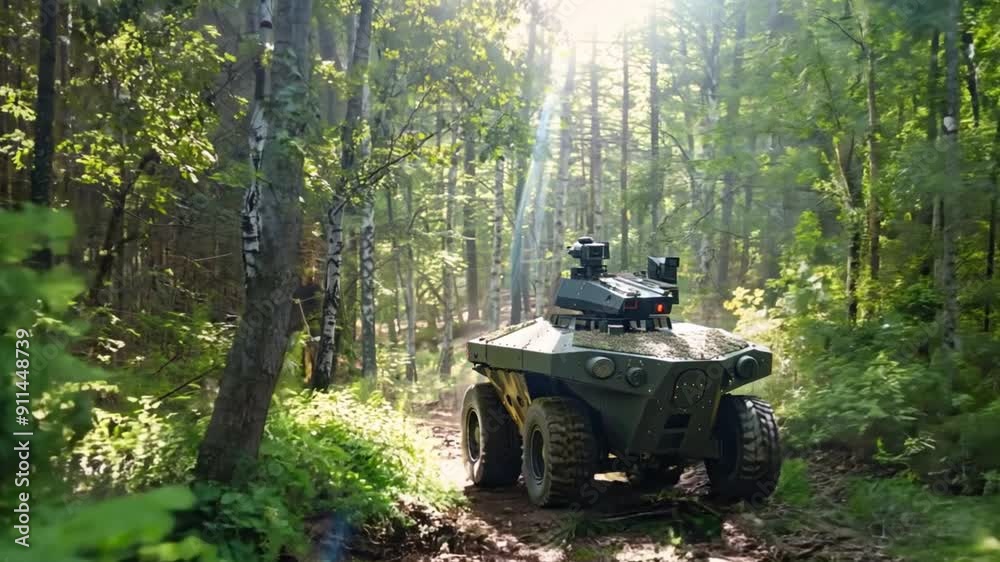 Autonomous armored vehicle - a small armored vehicle that can be ...