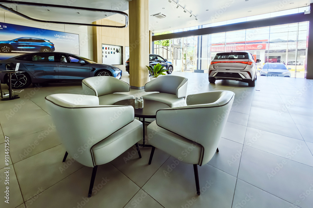 KANCHANABURI - THAILAND, JULY 6,2024 : Inside a showroom and interior ...