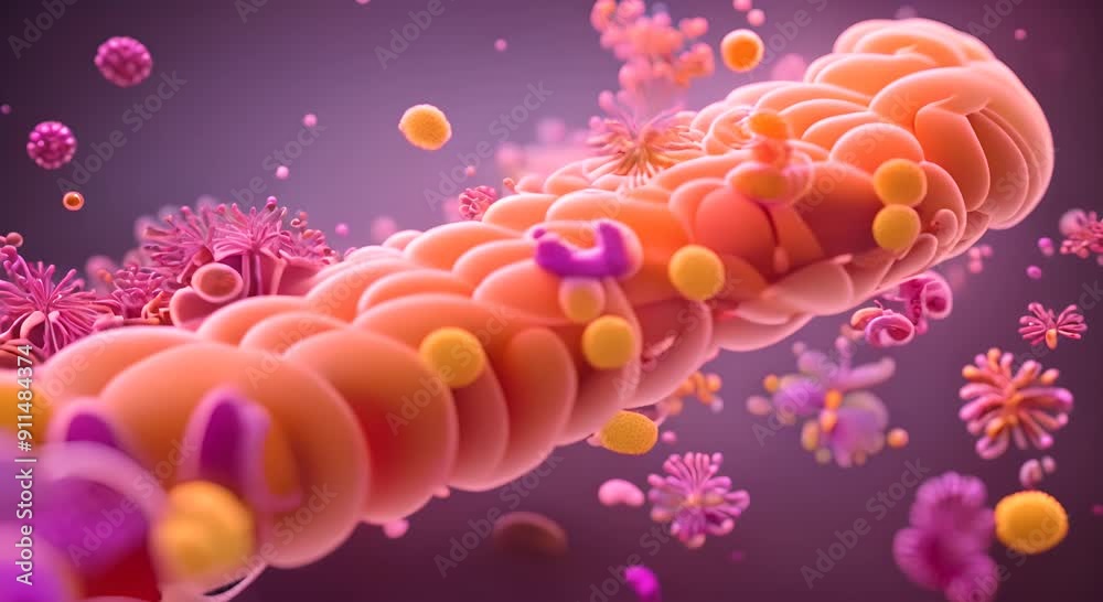 Micro bacterial Bacteria Colony Microbiome and Bacteria inside ...