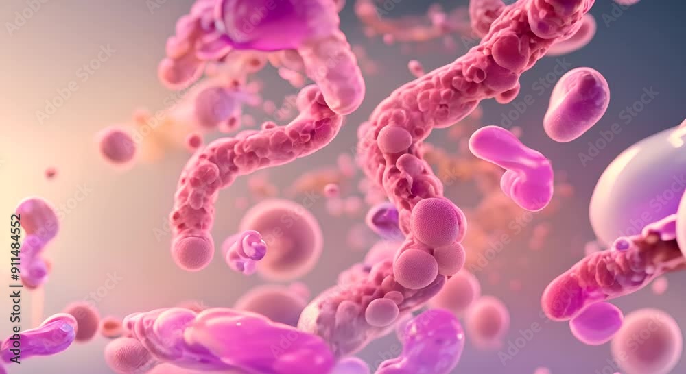 Micro bacterial Bacteria Colony Microbiome and Bacteria inside ...