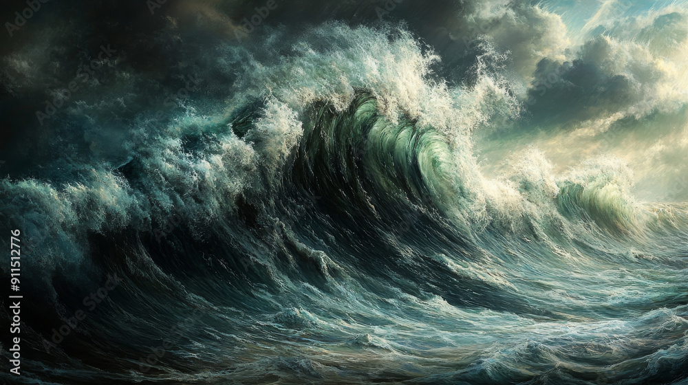 Depict the formation and movement of tidal waves, with a focus on their ...
