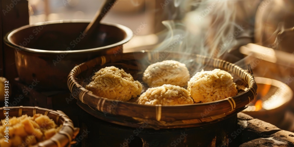Madagascan cuisine Mokari vanilla infused rice pies from Madagascar ...