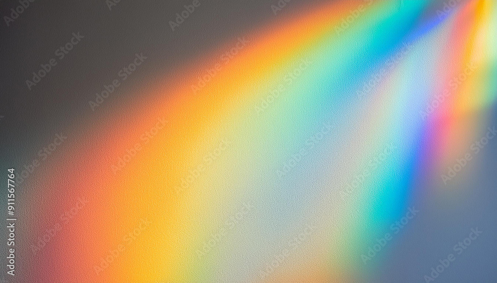 Abstract Prism Light Refraction. Rainbow Spectrum of Colorful Beams on ...