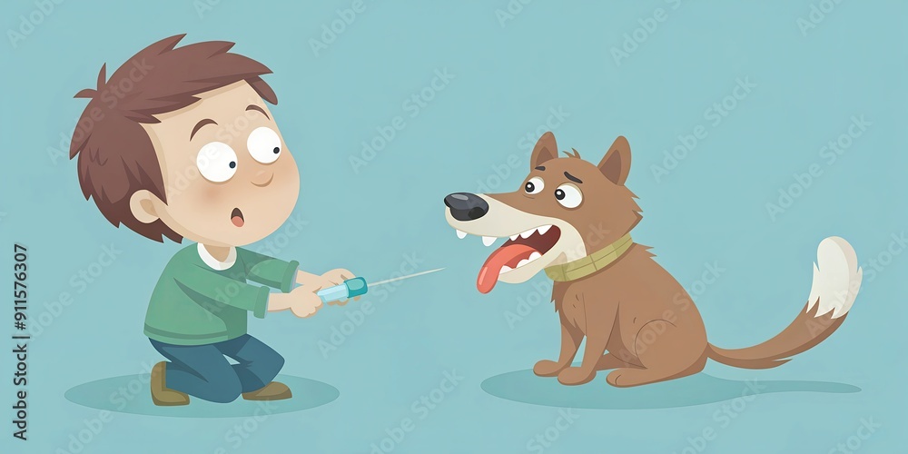 Educational poster infographic on the dangers of contracting the rabies ...