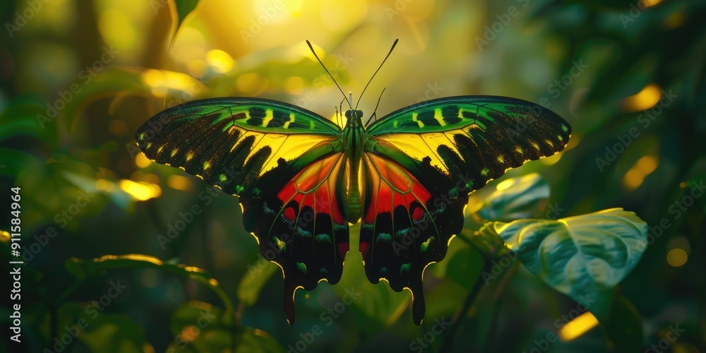 The largest species of butterfly in the world Ornithoptera alexandrae ...