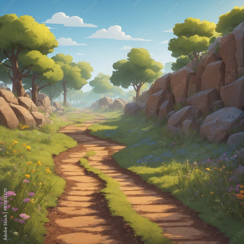 cartoon dirt path, left to right cartoon dirt path, side to side ... cartoon dirt path, left to right cartoon dirt path, side to side ...