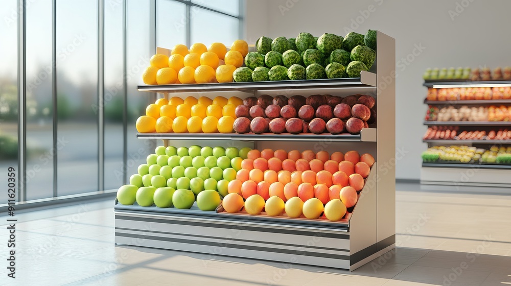 Supermarket Promotional Display Rack, PDQ Display Box with Three Views ...