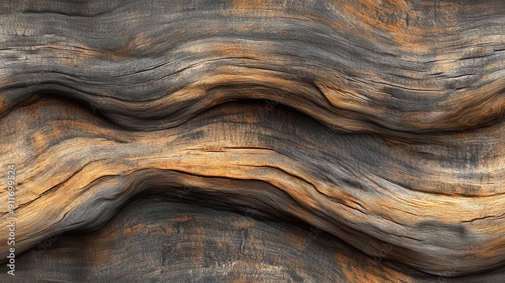 Driftwood texture featuring a captivating blend of weathered grain and ...