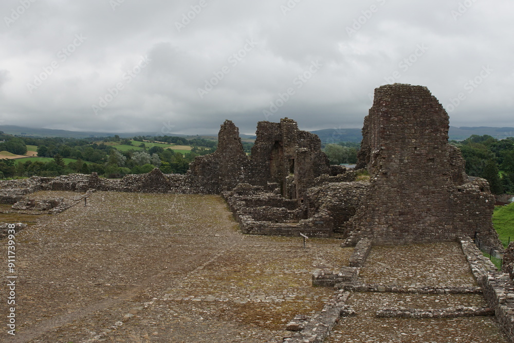 Brough Castle is a ruined castle in the village of Brough in Cumbria ...