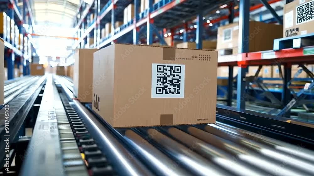 Within the high-tech confines of a distribution center, conveyor belts ...